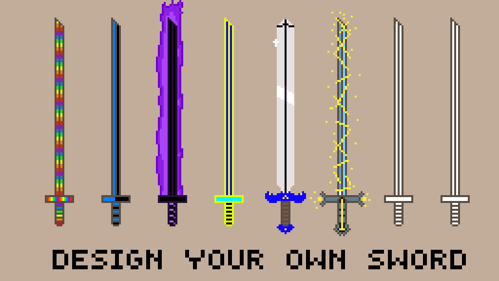 Editing Design your own sword collab - Free online pixel art drawing ...