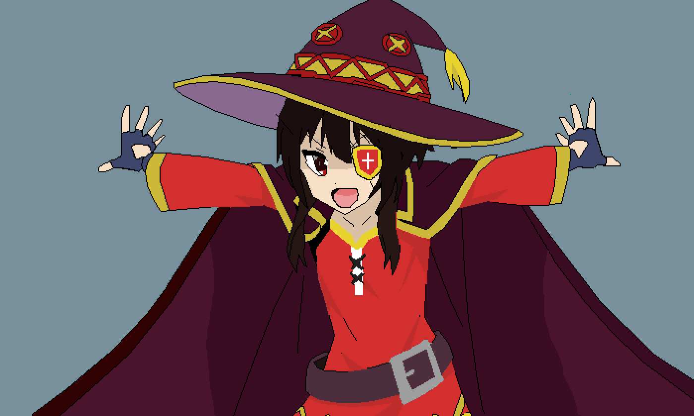 Editing Konosuba Megumin - Free online pixel art drawing tool - Pixilart