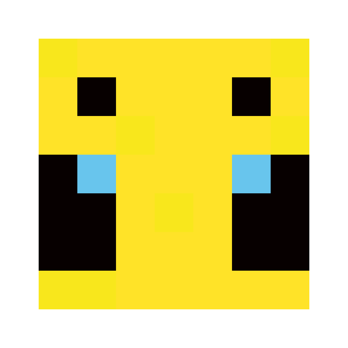 Pixilart - Minecraft Bee Front View by MobileBlubbery