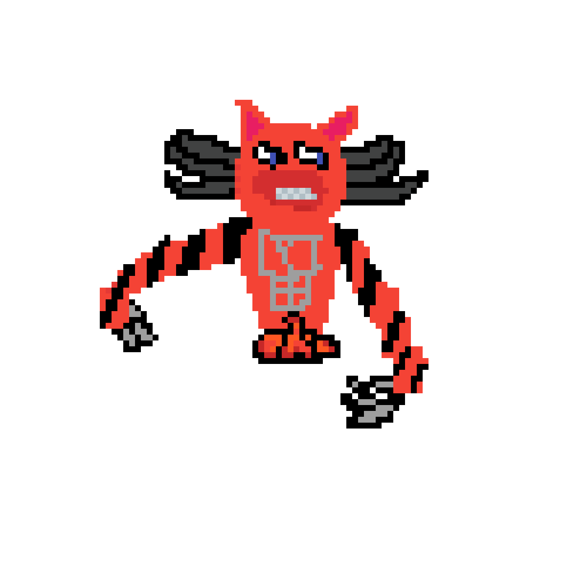 Editing Incineroar - Free online pixel art drawing tool - Pixilart