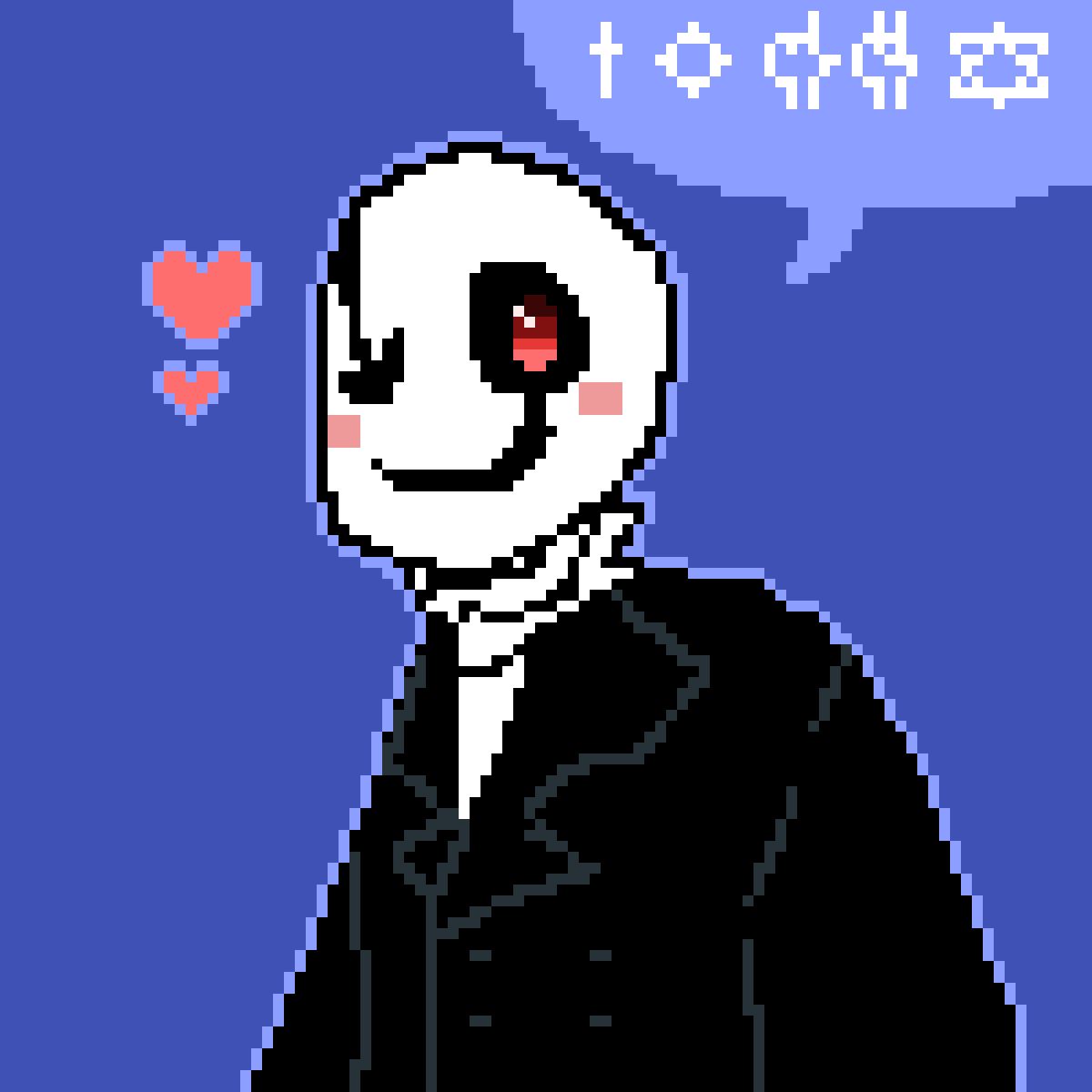 Pixilart - Gaster has a message for you by Buttonheart