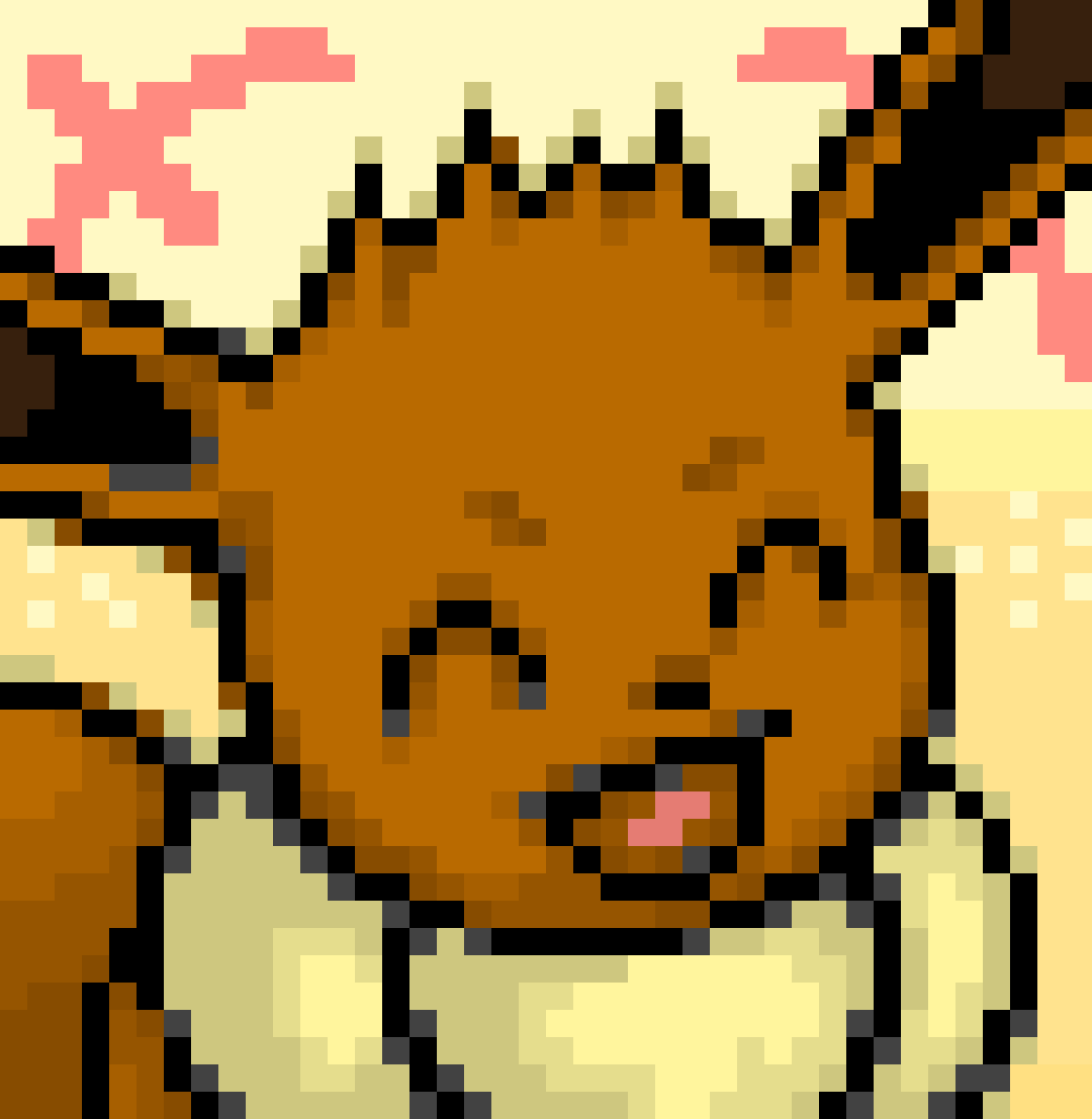 Pixilart - Pokemon Mystery Dungeon Eevee (excited) by Yucker