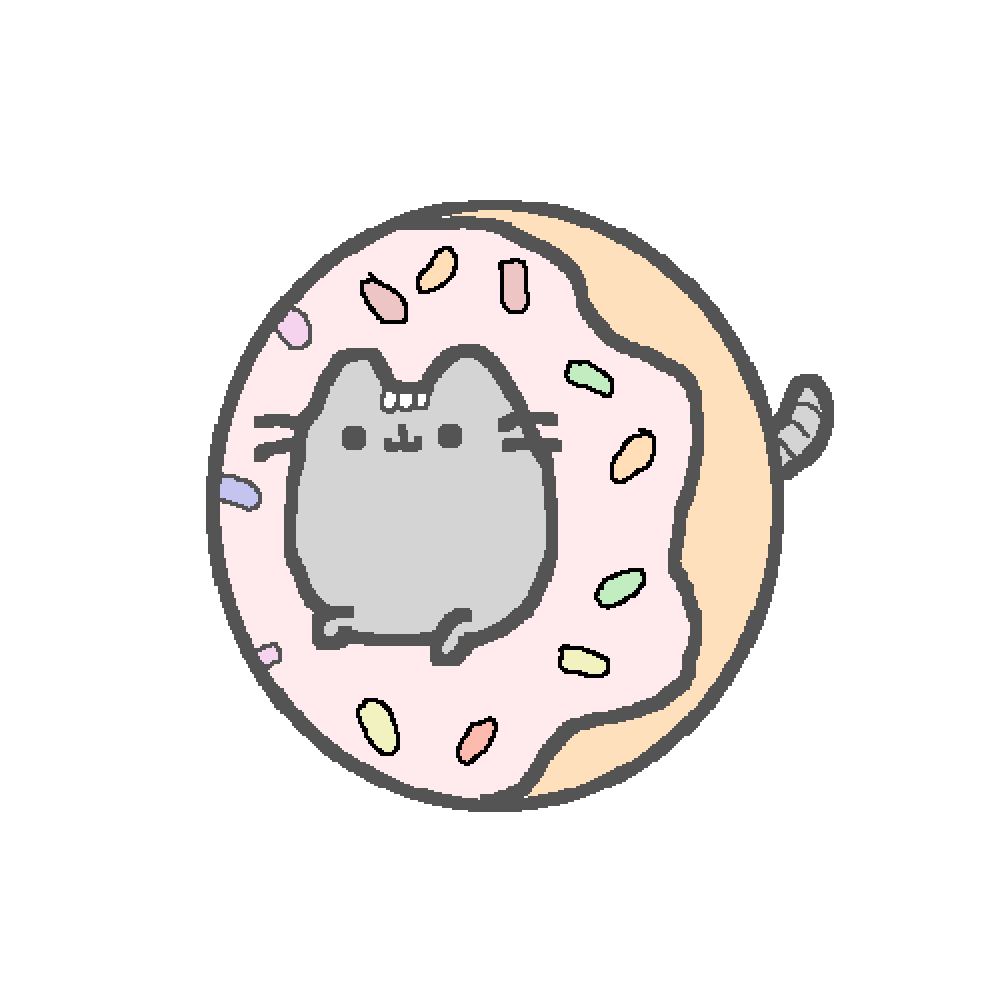 Pixilart - Pusheen by ena-cream
