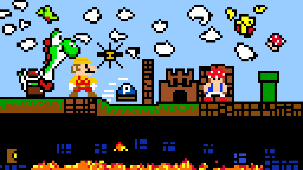 Editing super mario maker adventure - Free online pixel art drawing ...