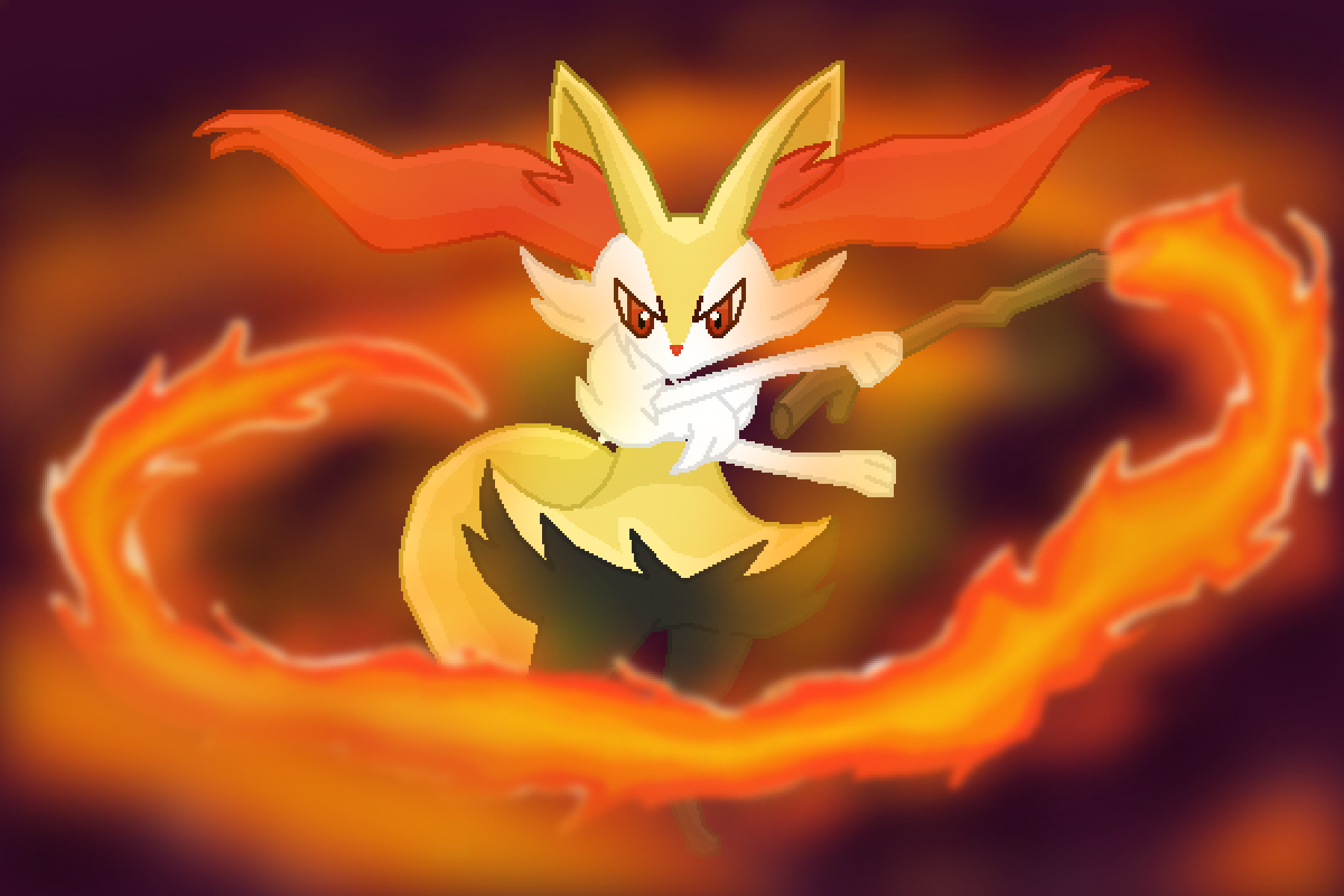 Pixilart - Braixen by idky