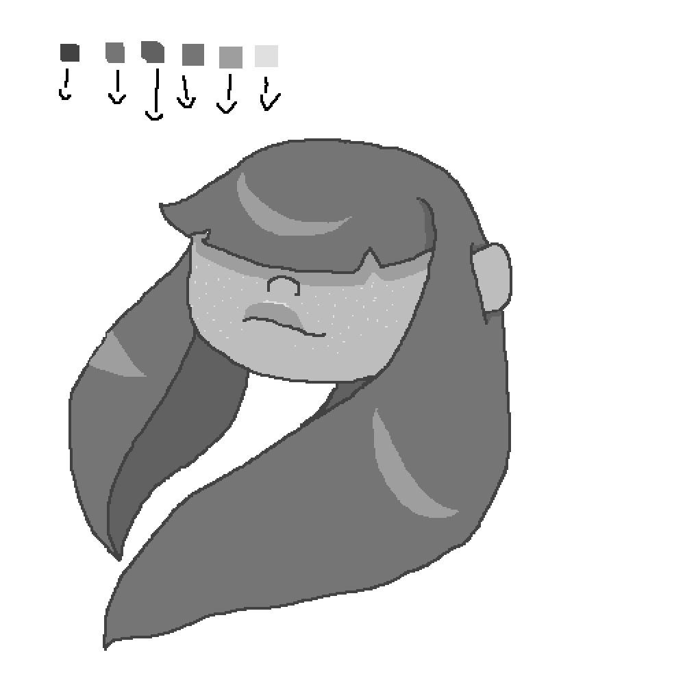 Editing GREY SCALE pt1 - Free online pixel art drawing tool - Pixilart