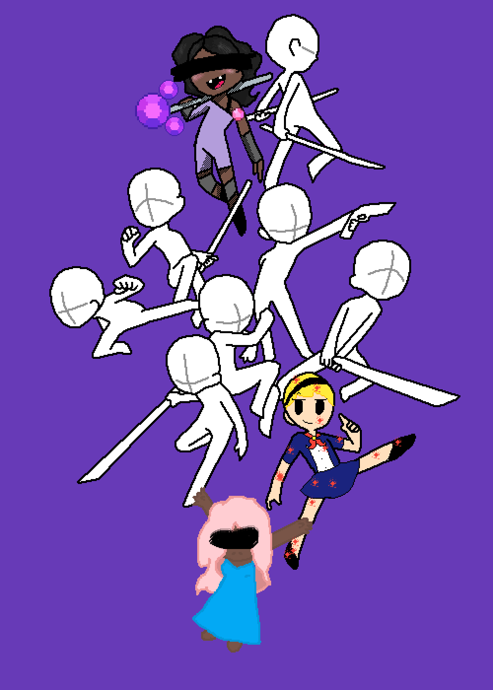 Editing Senpai squad is back - Free online pixel art drawing tool ...