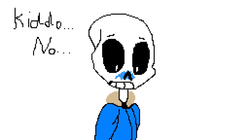 Pixilart - Sans dont cry! by RetroWolf