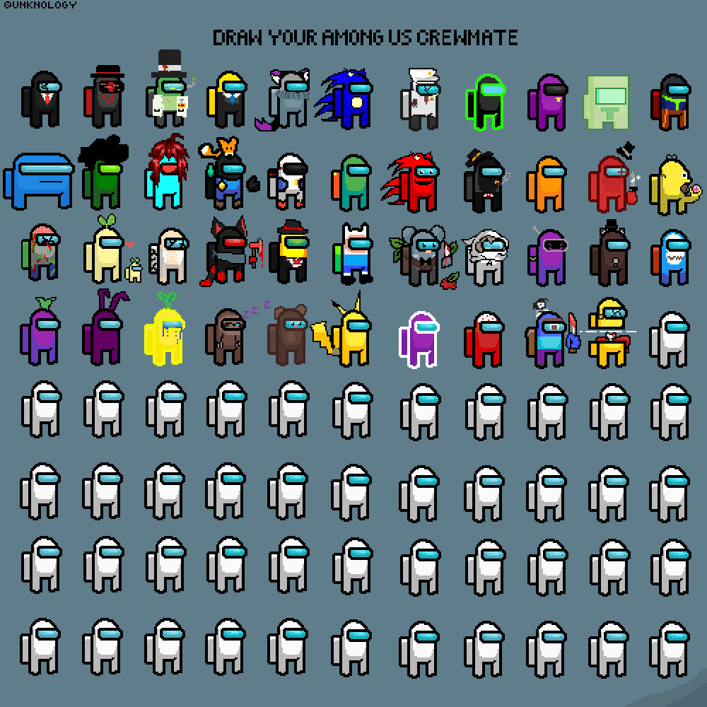 Editando Among Us - Herramienta de dibujo de arte píxel en línea - Pixilart