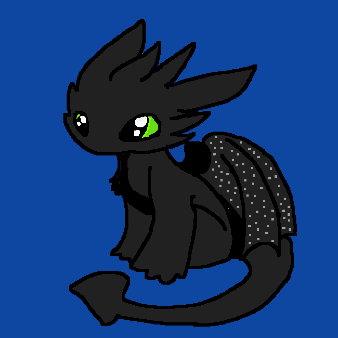 Editing Toothless!!! - Free online pixel art drawing tool - Pixilart