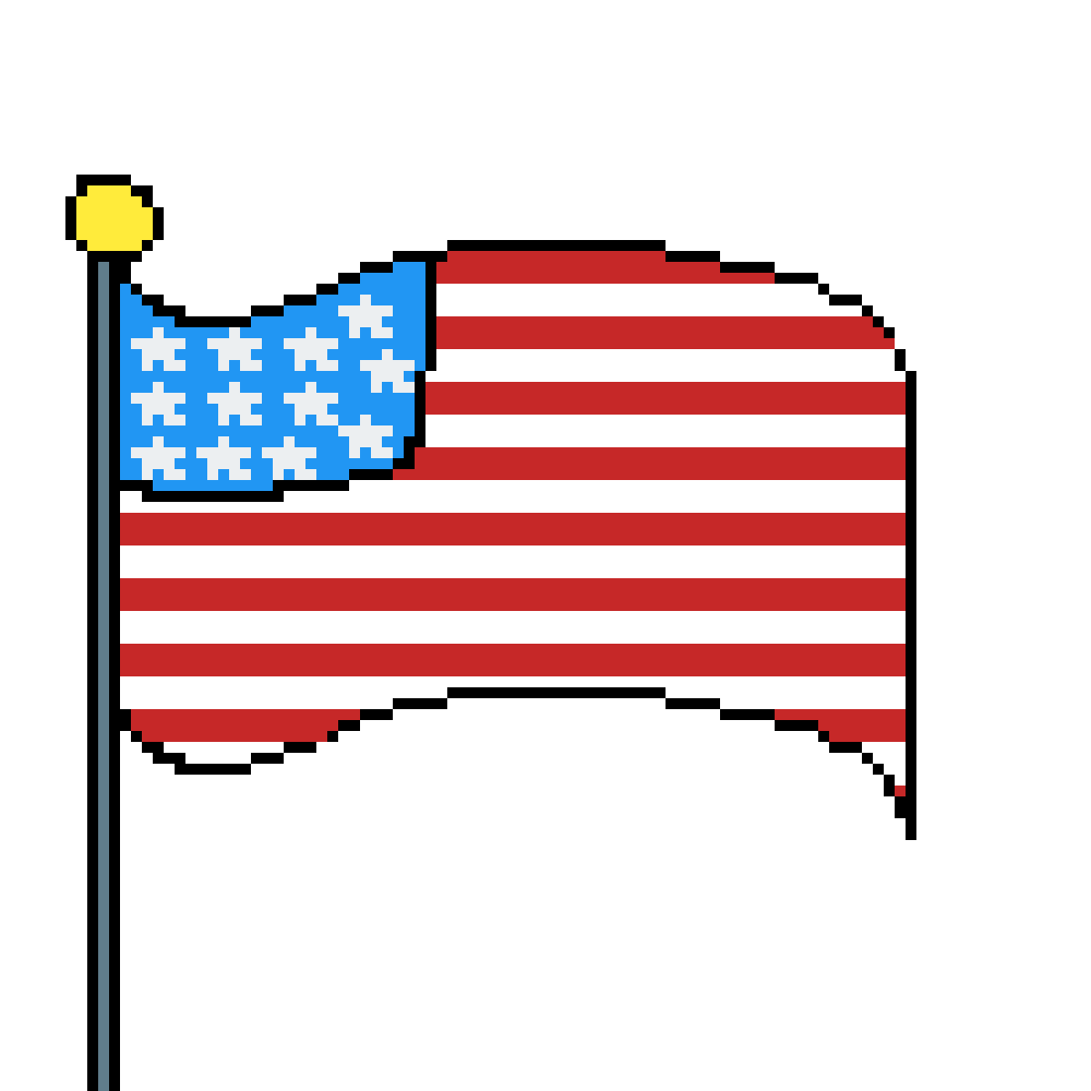 Editing American flag - Free online pixel art drawing tool - Pixilart