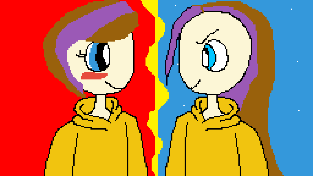 Pixilart - Me and my evil side by devonscoolart