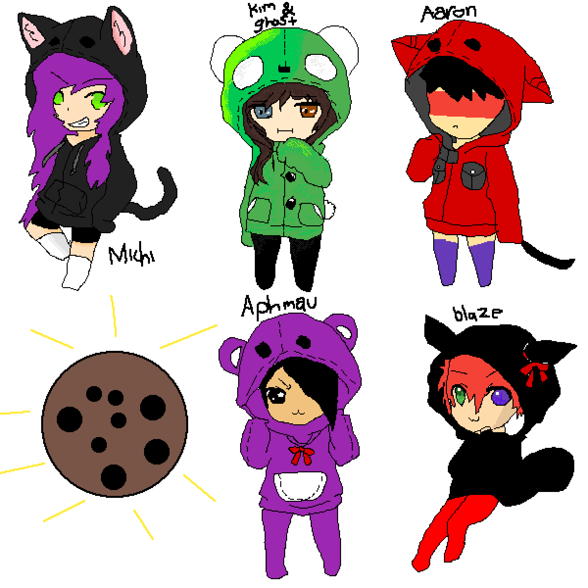 Editing aphmau slumber party - Free online pixel art drawing tool ...