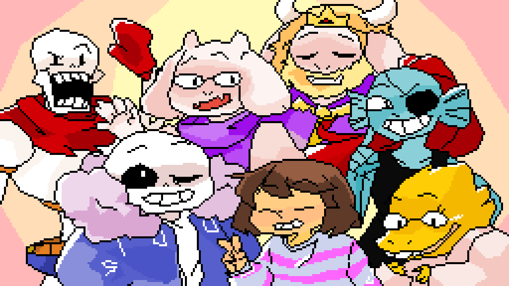 Pixilart - Happy Undertale by XxCatpillerxX