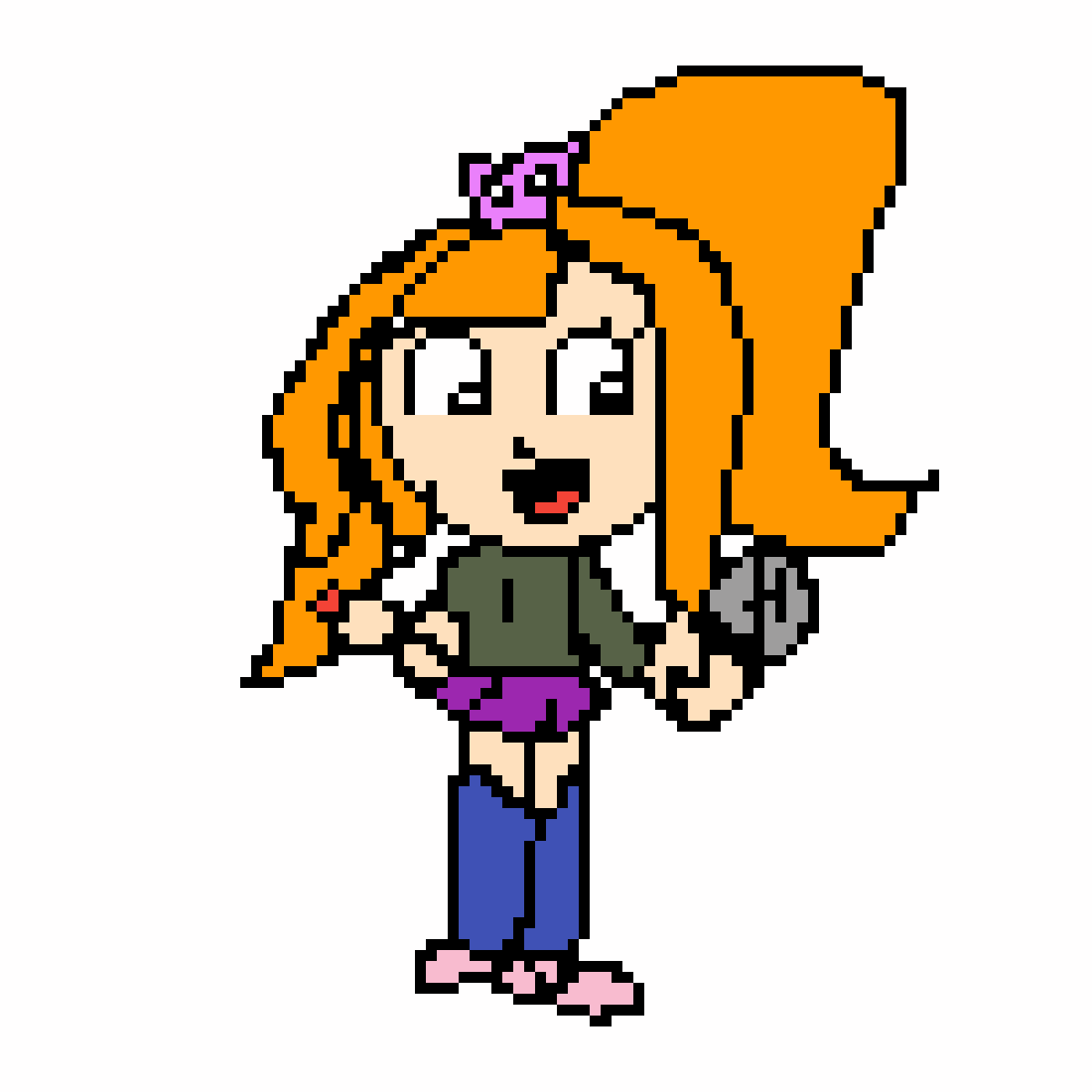 Pixilart - monika fnf by RafaStudios2024