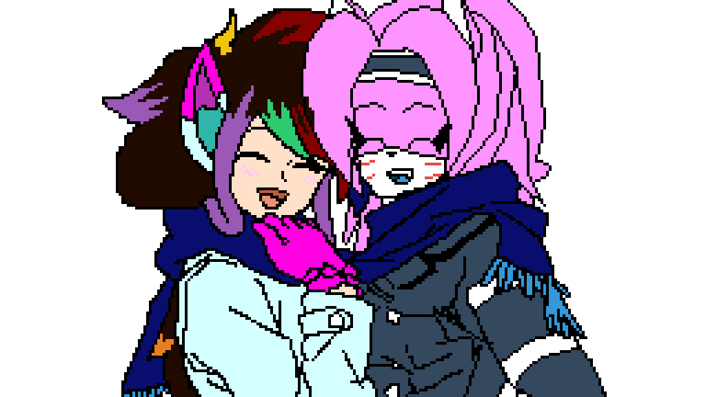 Editing Best Friends - Free online pixel art drawing tool - Pixilart