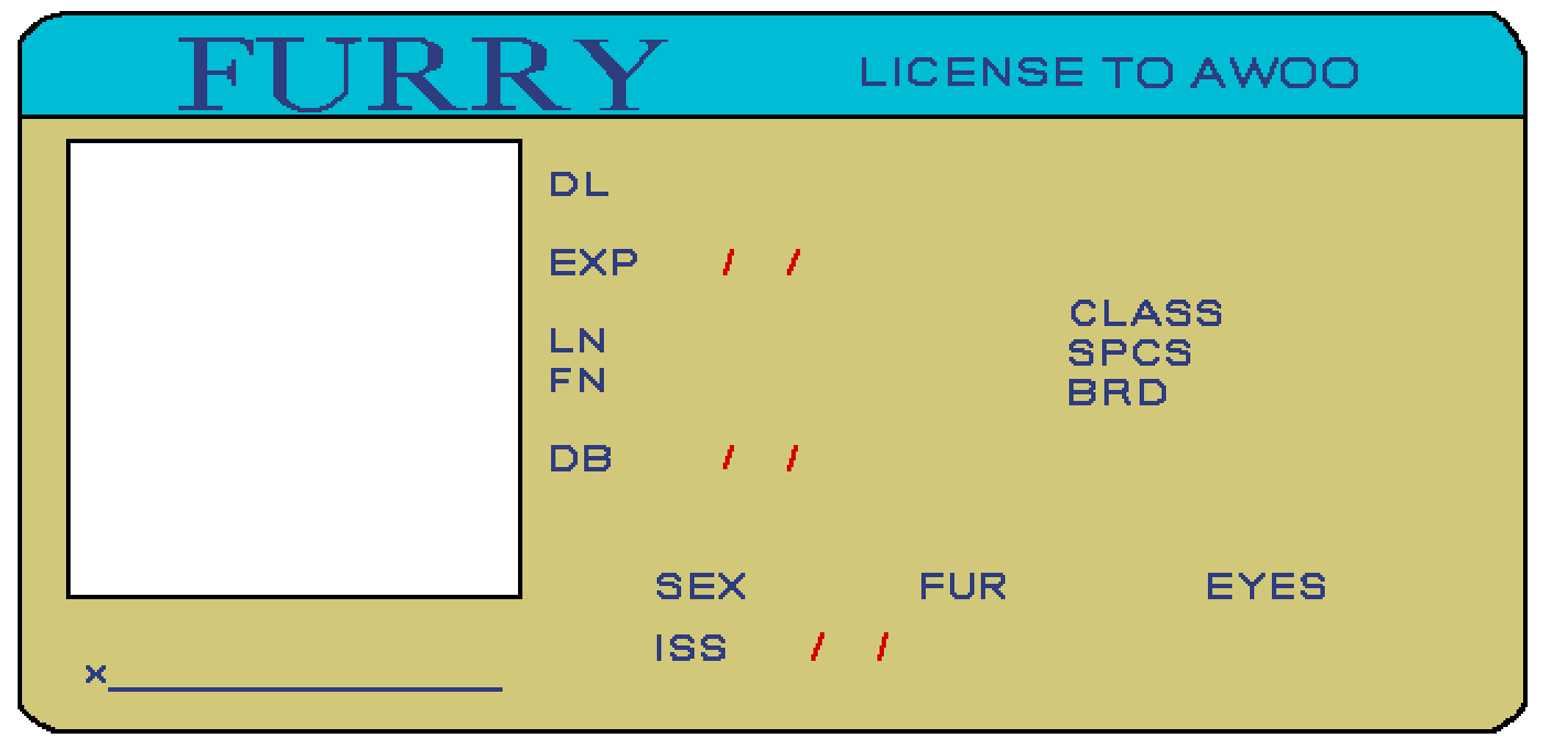 Pixilart - License to Awoo! by Red-Bowze