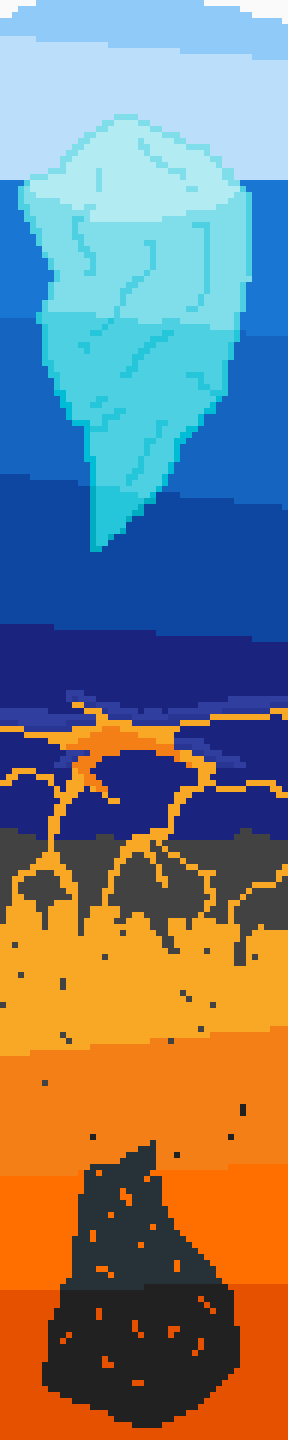 Pixilart - pixel iceberg ex by izuchimaster456