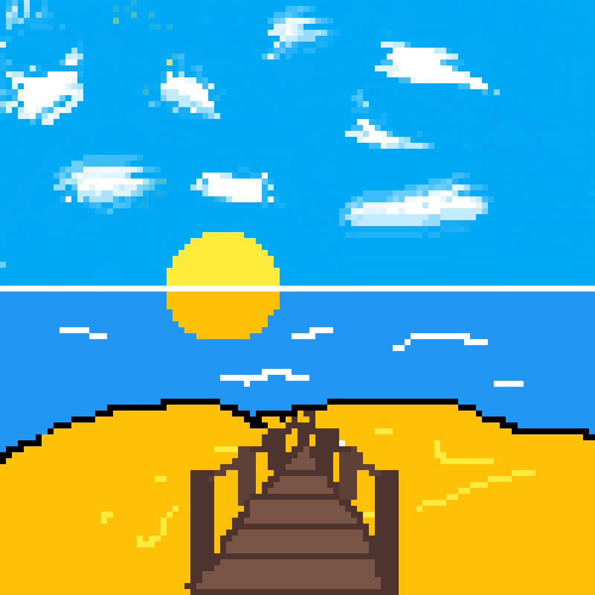 Pixilart - sunny beach by drawzer