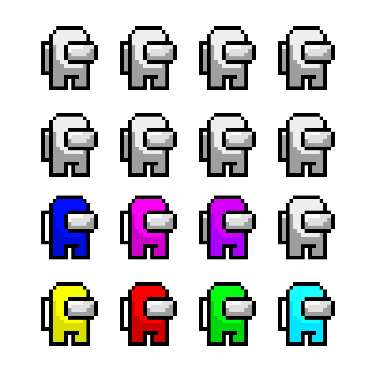 Editing AMONG US - Free online pixel art drawing tool - Pixilart