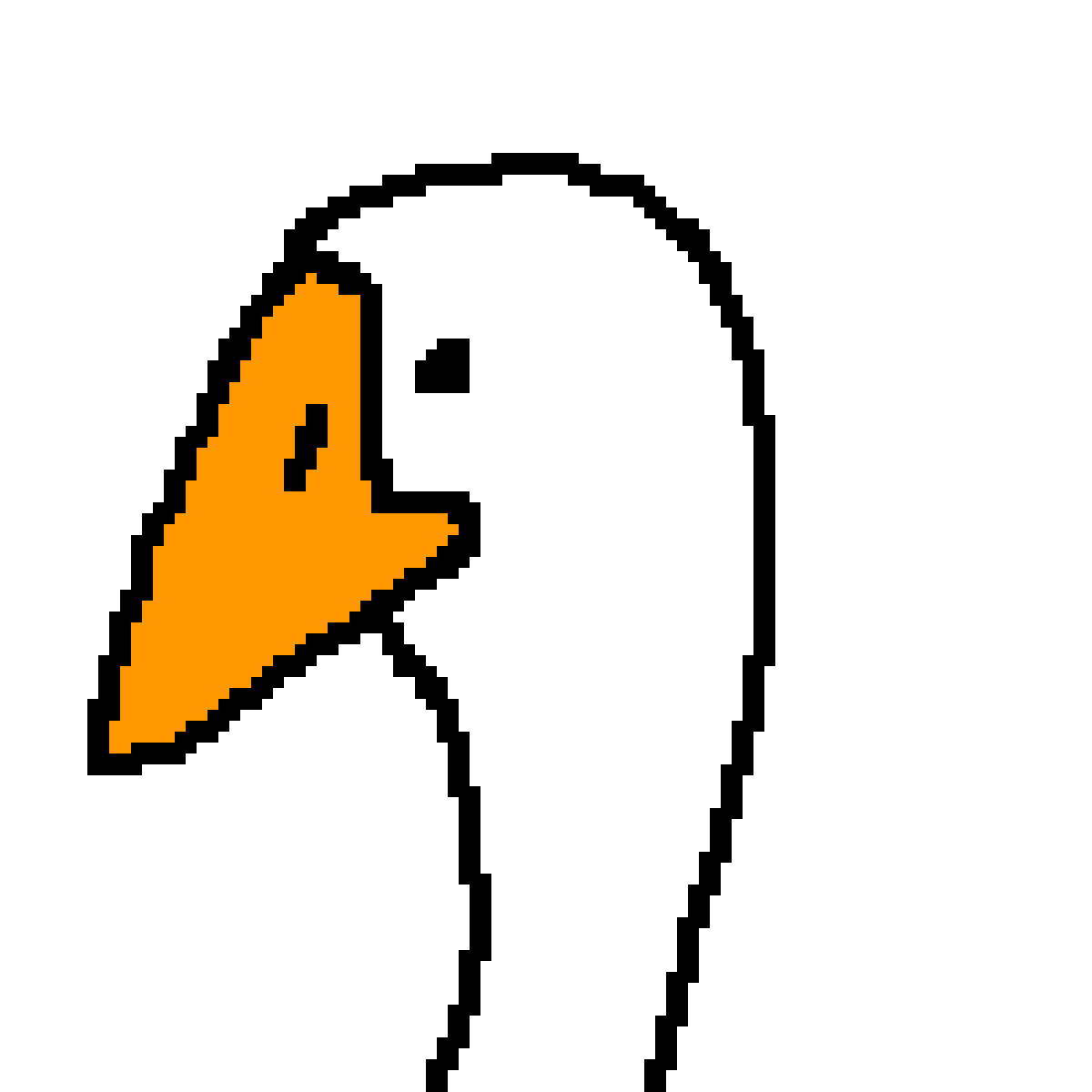 Editing yawning goose - Free online pixel art drawing tool - Pixilart