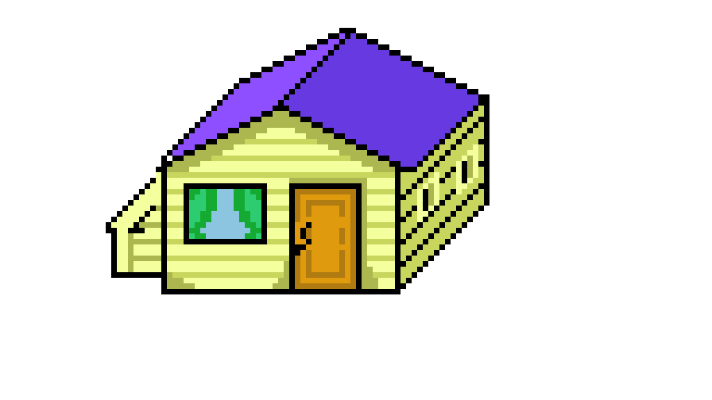 Editing Earthbound House - Free online pixel art drawing tool - Pixilart