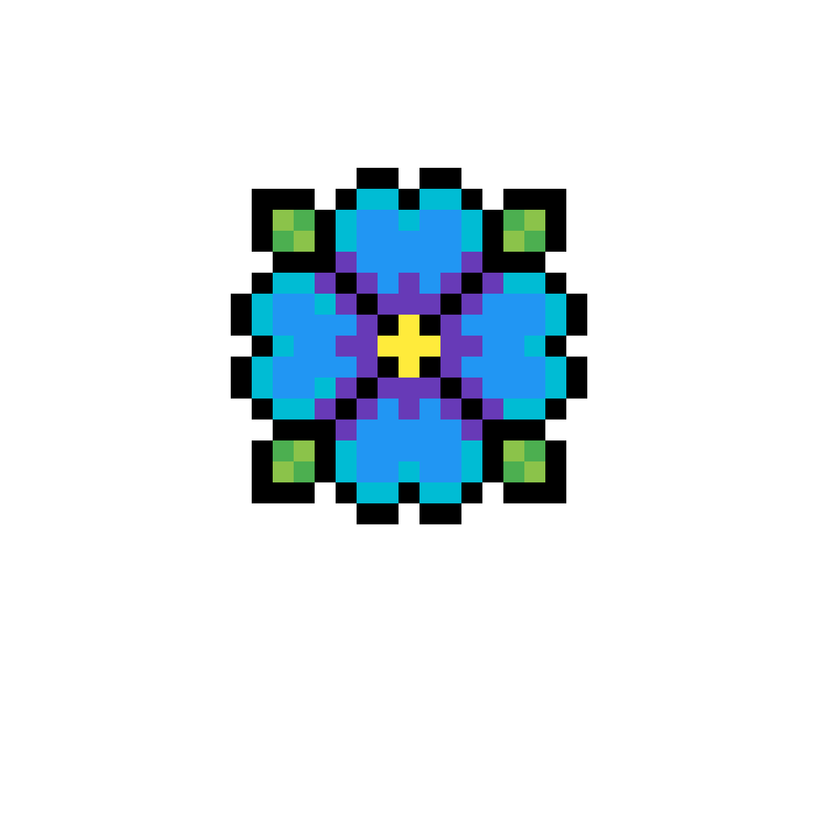 Pixilart - Blue Flower by Anonymous