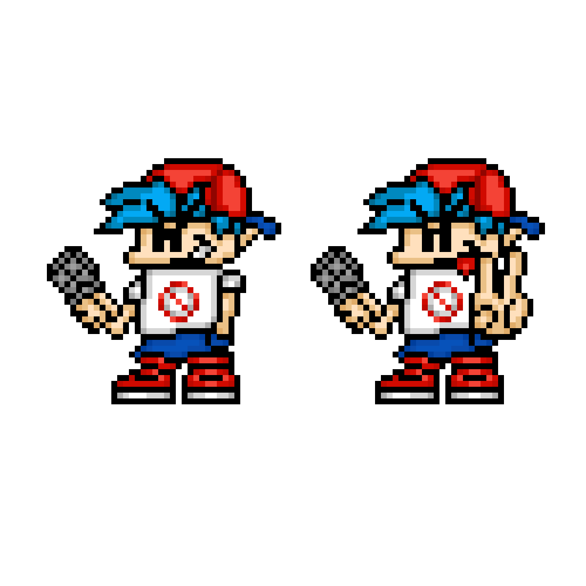 Pixilart - bf sprites by BlueboxDude