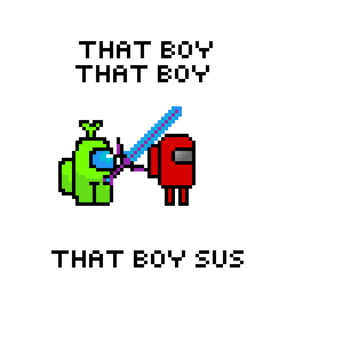 Pixilart - THAT BOY SUS by hxhfanboy