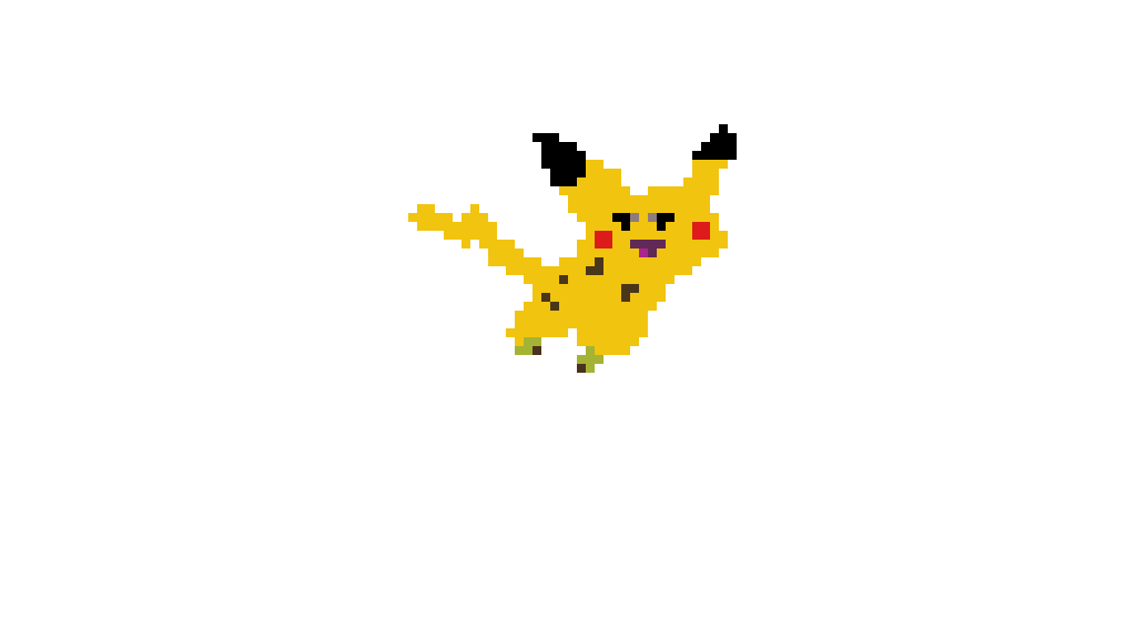 Pixilart - Derpy pikachu by Anonymous