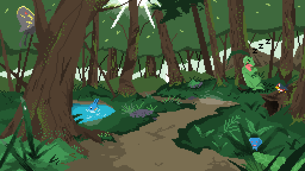 Pixilart - Pokemon World (Forest) by Ghost