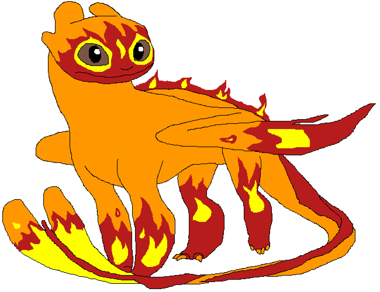 Pixilart - Fire Fury by Dragonsongbird