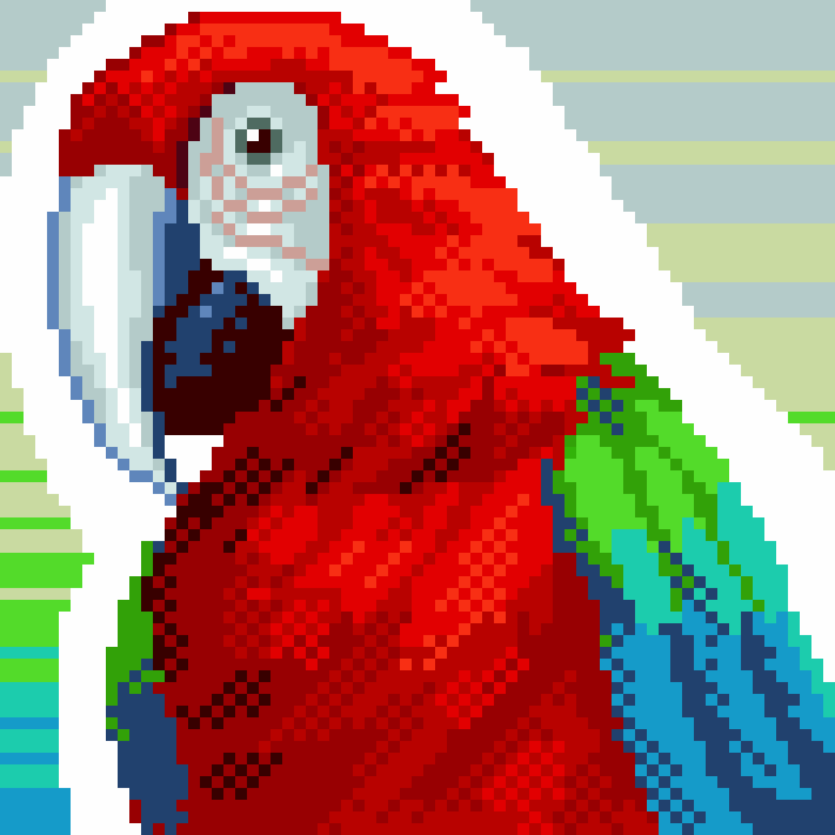 Pixilart - parrot is on cocaine by Viper-King-5000