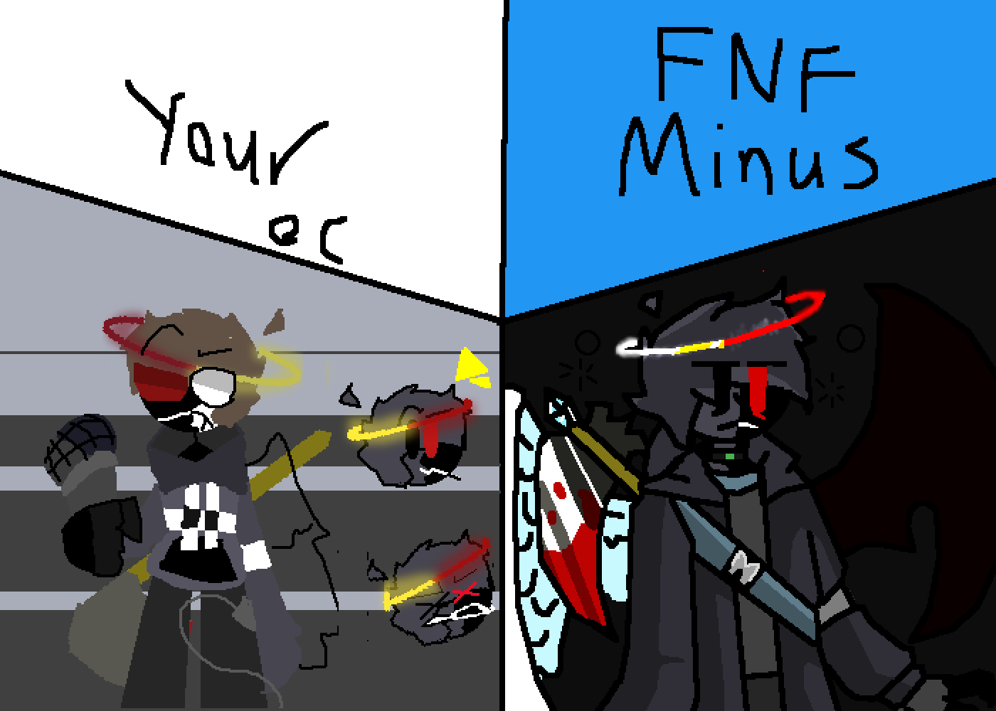 Pixilart - Halo fnf and minus colla by N3GA