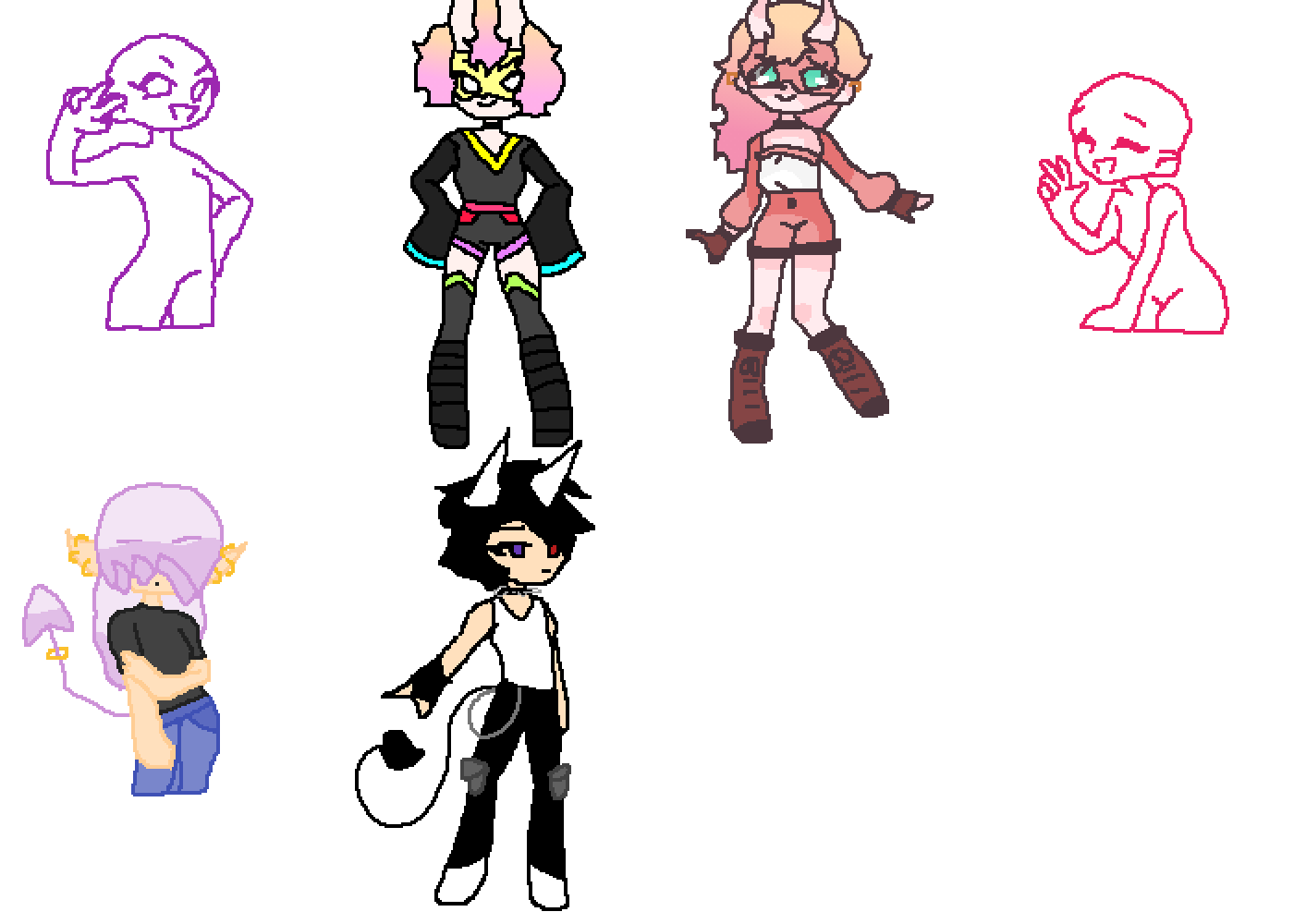 Editing luna Genderbend - Free online pixel art drawing tool - Pixilart