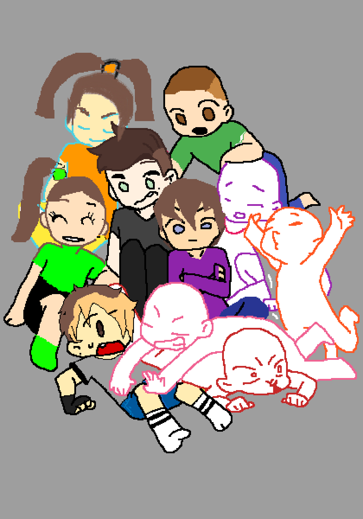 Edición Crazy mess - Herramienta gratuita de dibujo en línea de pixel ...