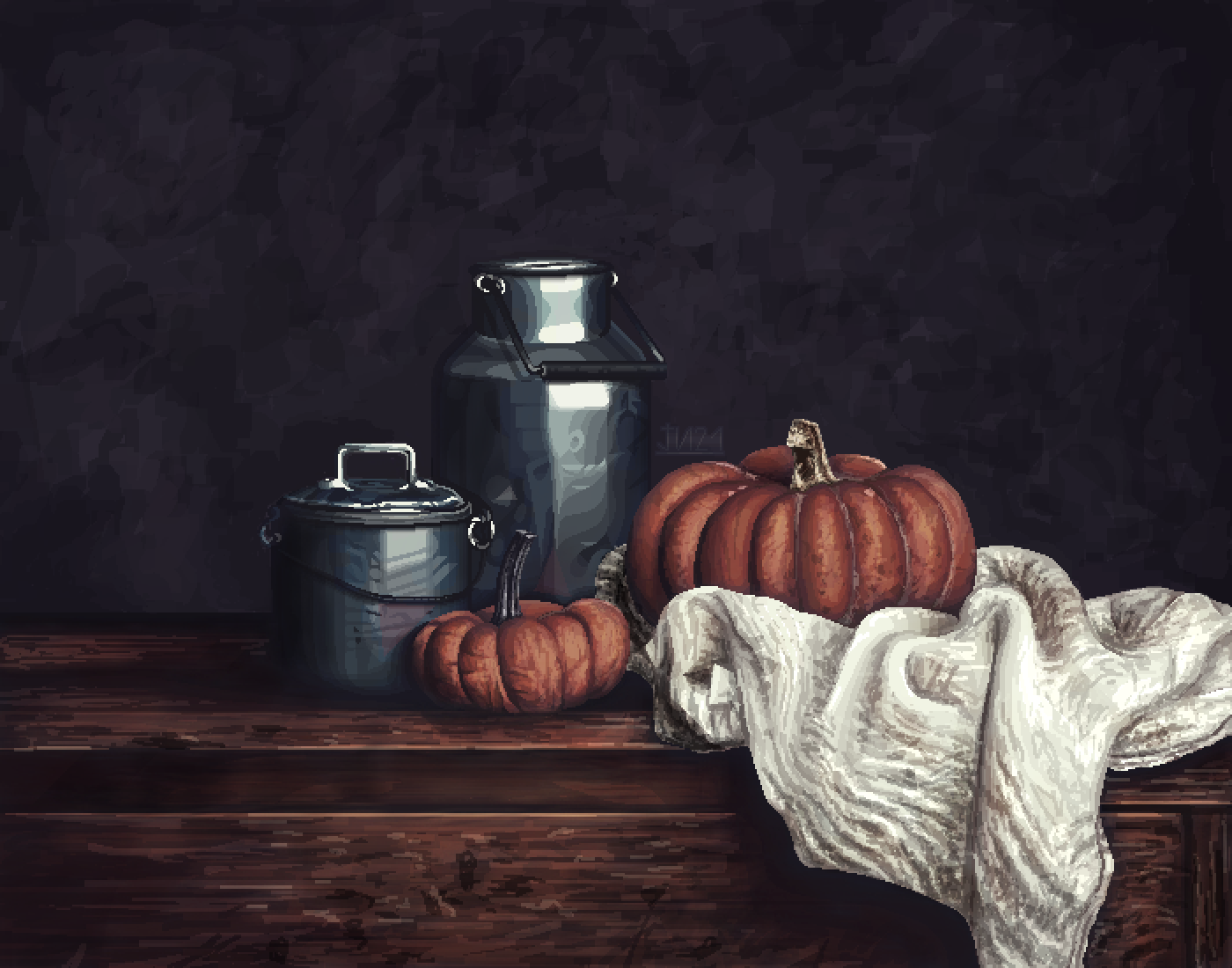 Pixilart - Pumpkin Still life by AnonDudette