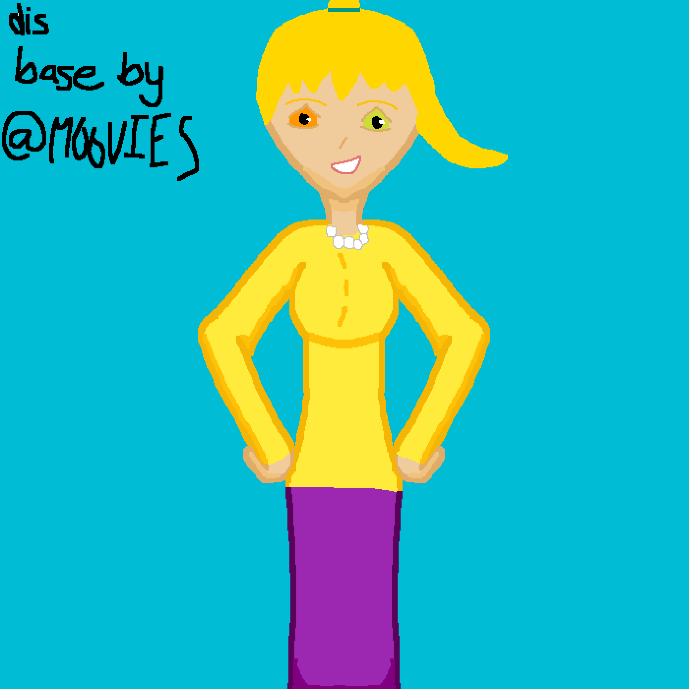 Editing My Mom's OC - Free online pixel art drawing tool - Pixilart