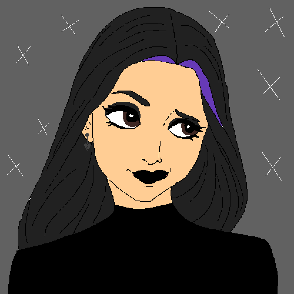 Editing Goth girl - Free online pixel art drawing tool - Pixilart