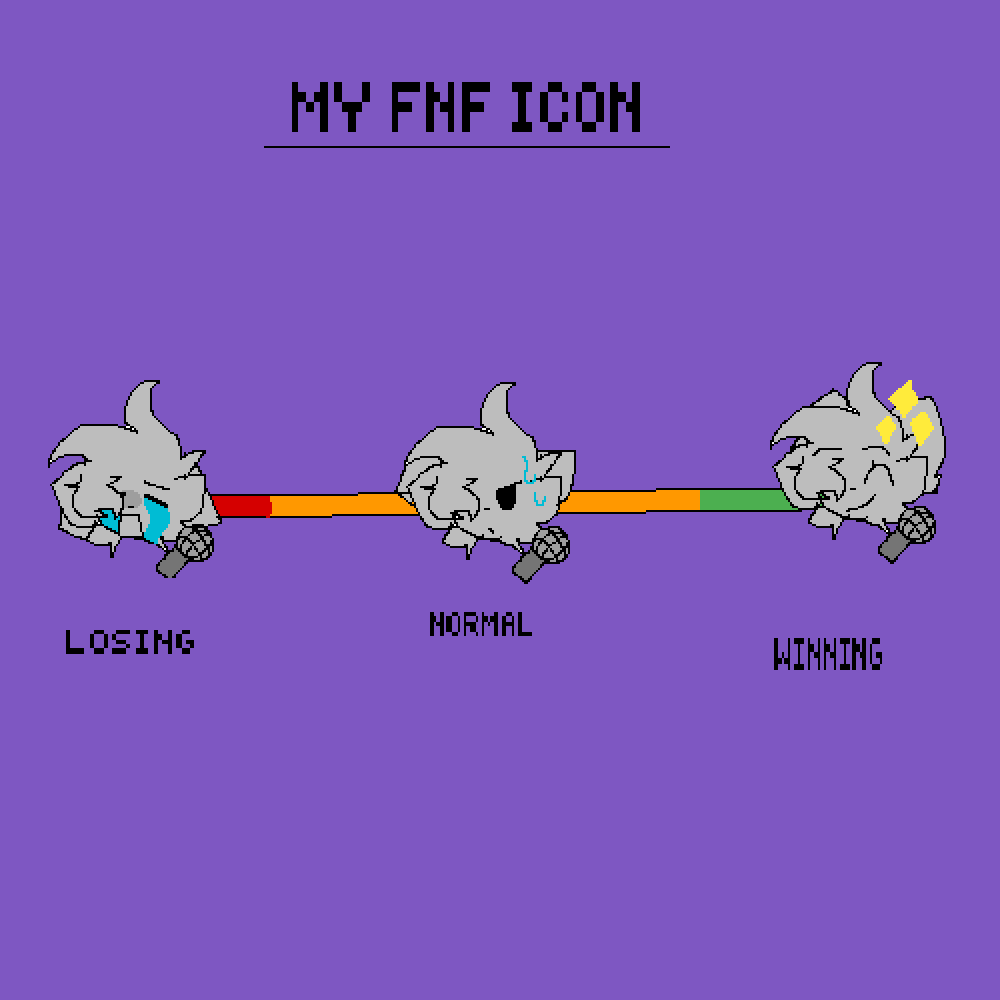 Pixilart - my FNF icon by Lunalight-wolf