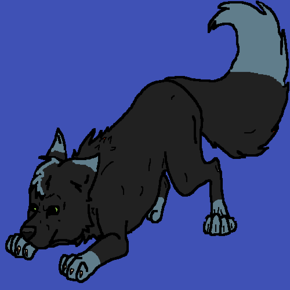 Pixilart - Playful Wolf by Swiftfox25