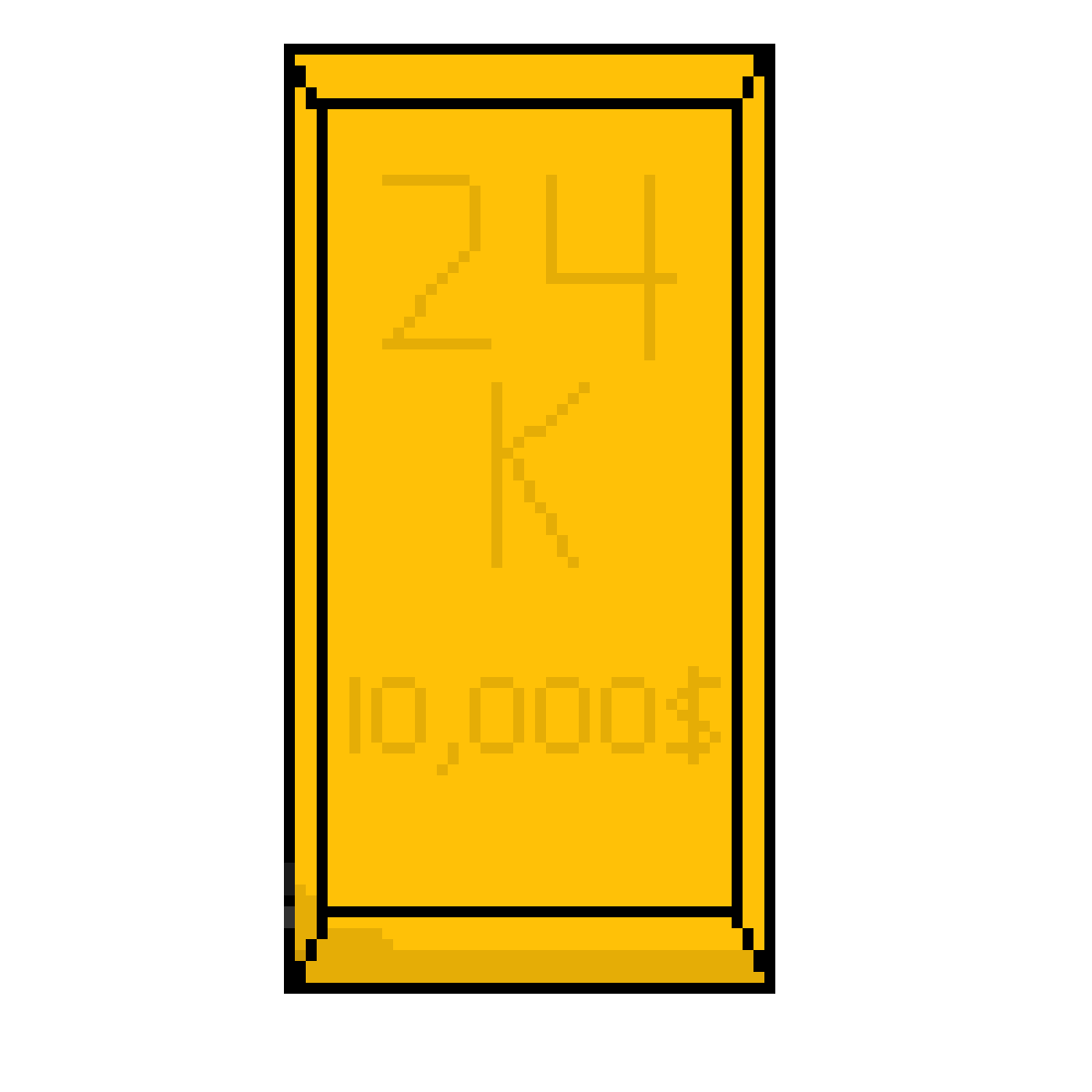 Editing 24k Gold bar - Free online pixel art drawing tool - Pixilart