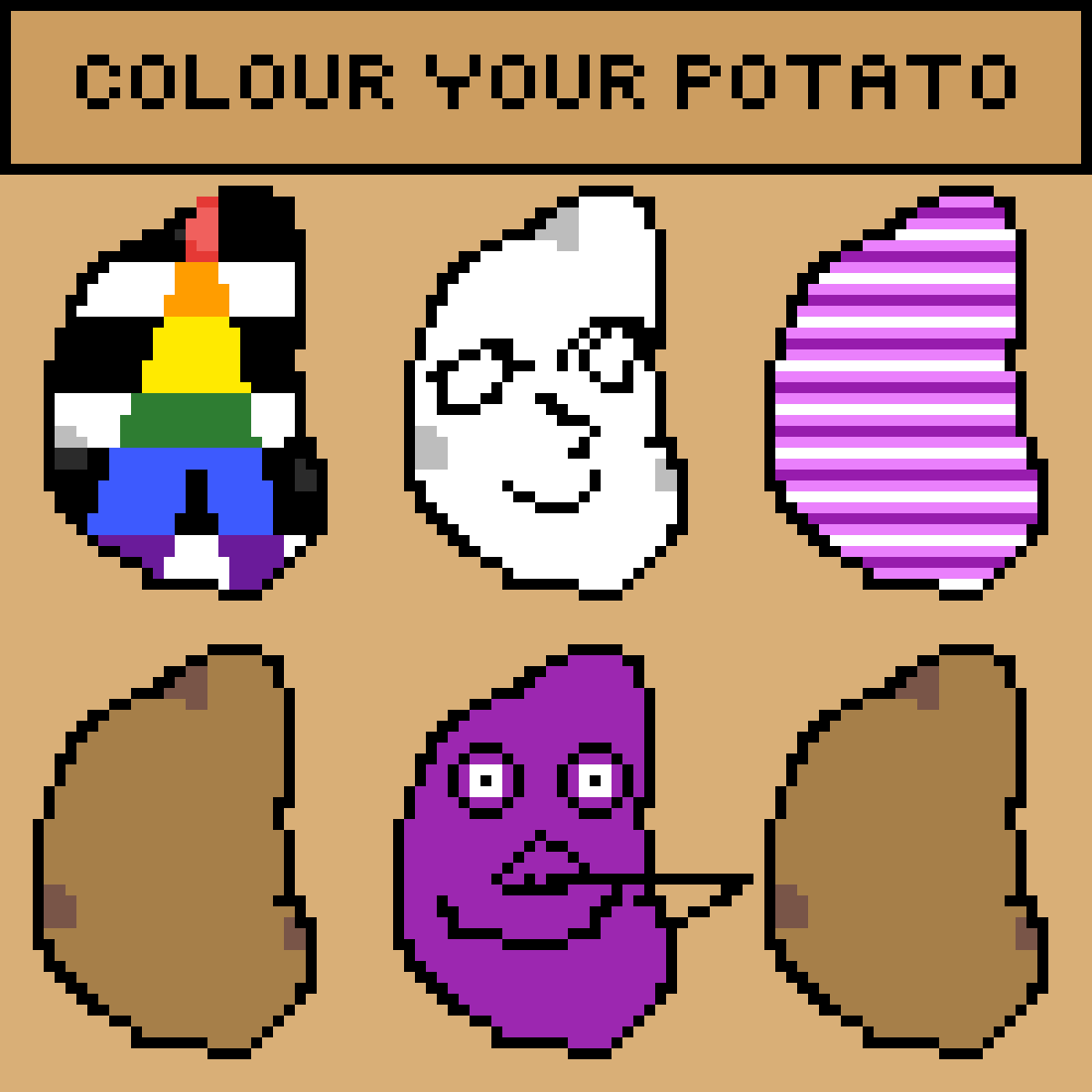 Editing potato - Free online pixel art drawing tool - Pixilart