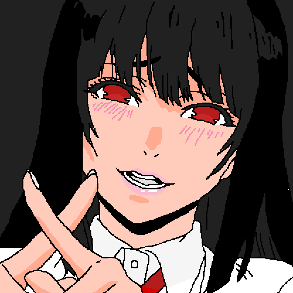 Editing Yumeko kakegurui - Free online pixel art drawing tool - Pixilart