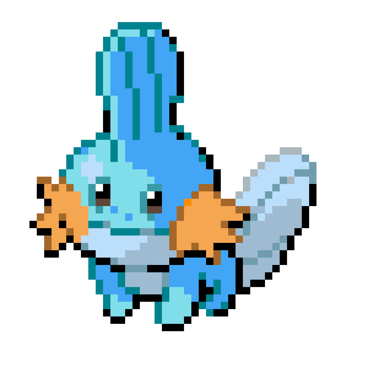 Pixilart - Mudkip by DinoDude123