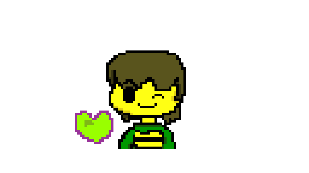 Pixilart - chara smiling by mudkip