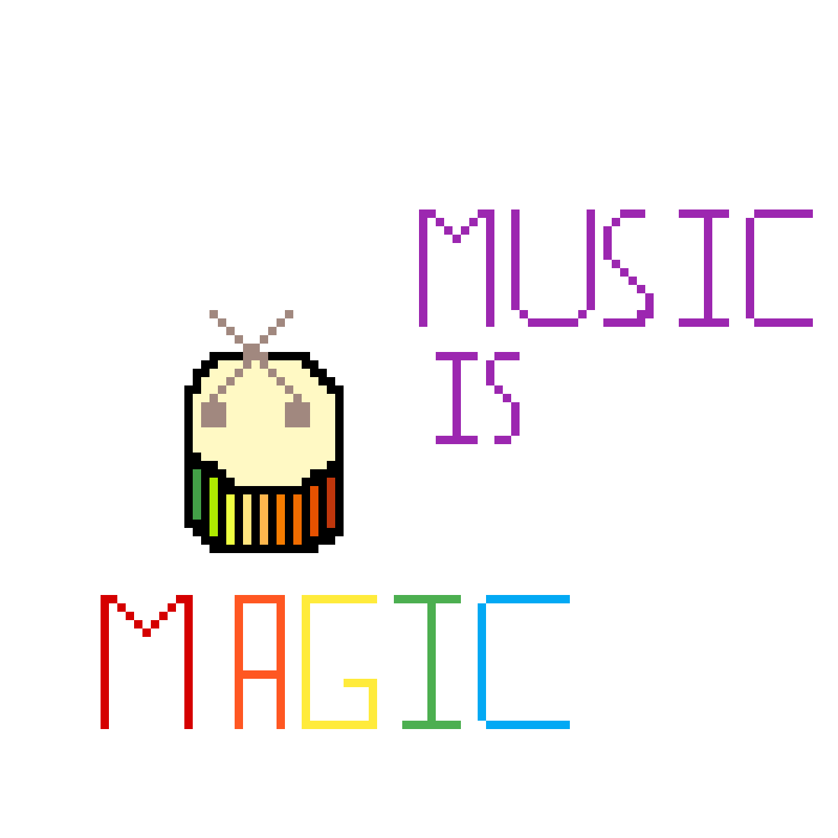 Pixilart - music is magic by Leafuu