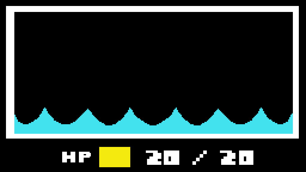 Pixilart - undertale bullet board (water) by Anonymous