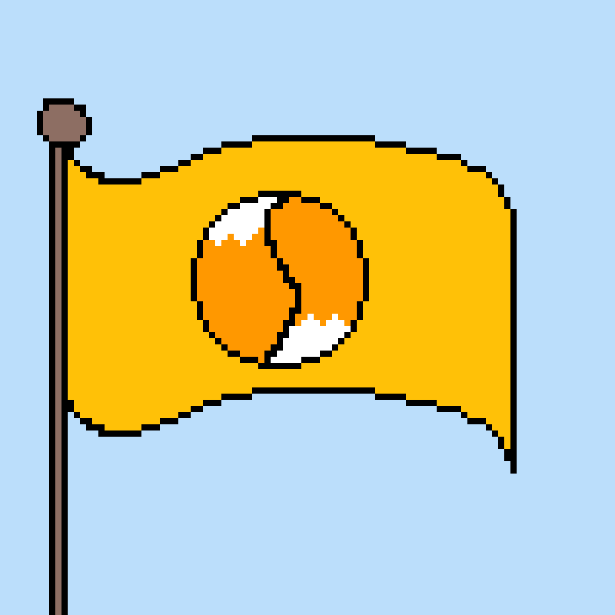 Pixilart - OFFICIAL TAILS ARM FLAG by TailsTheFox8