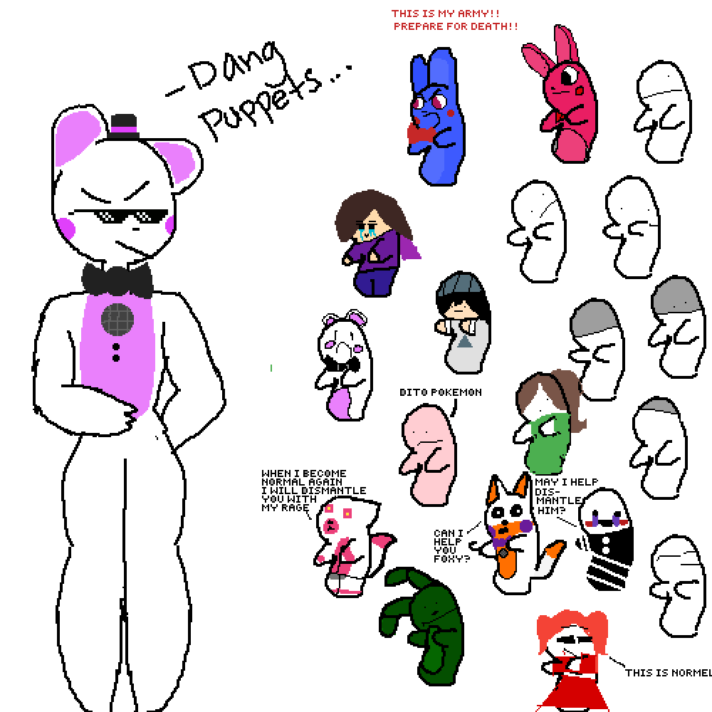 Pixilart - puppet army by PuppetGrl123